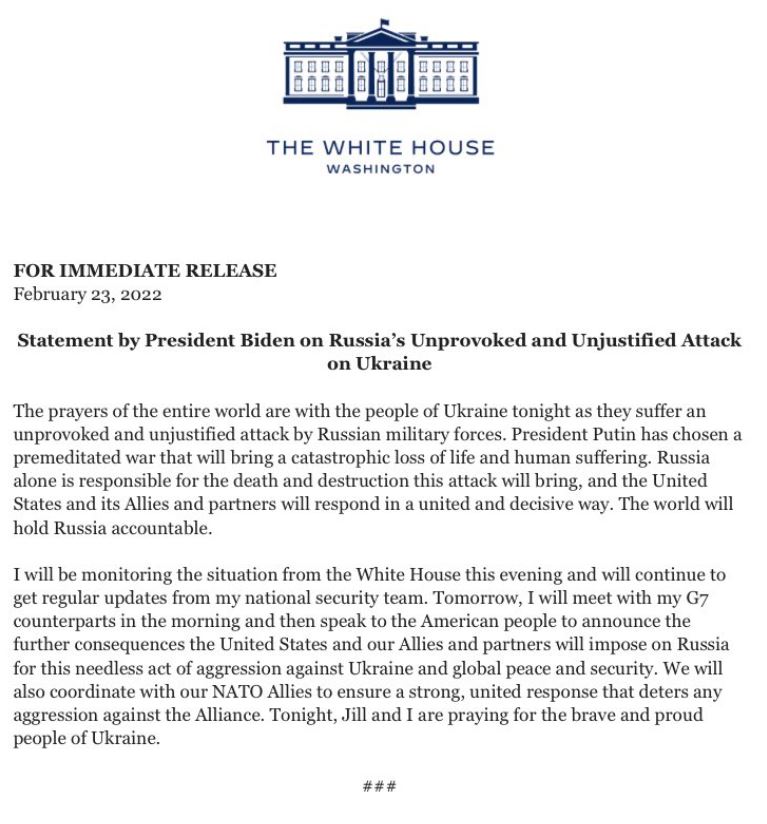 biden statement – CITIZEN FREE PRESS
