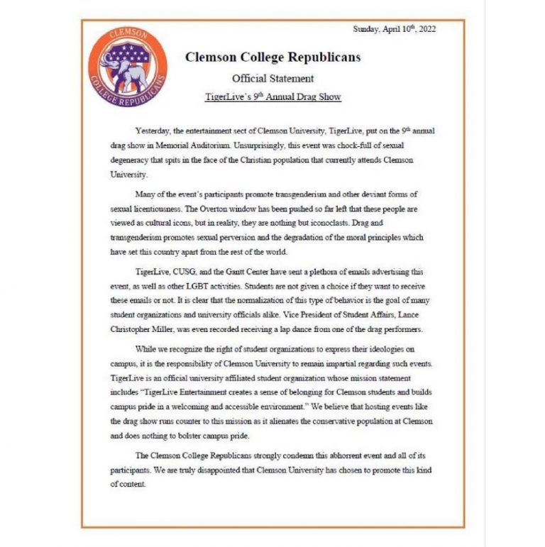 clemson letter – CITIZEN FREE PRESS