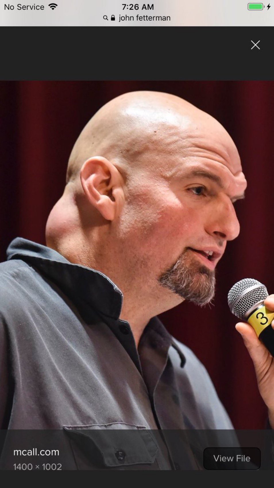 Fetterman neck CITIZEN FREE PRESS Fetterman neck CITIZEN FREE PRESS
